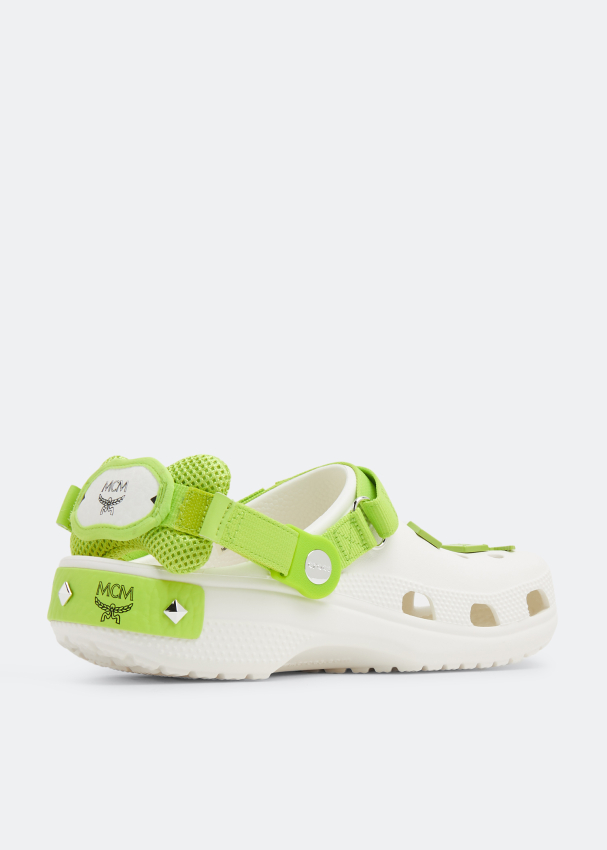 MCM x Crocs Classic clogs for Men - White in Kuwait | Level Shoes